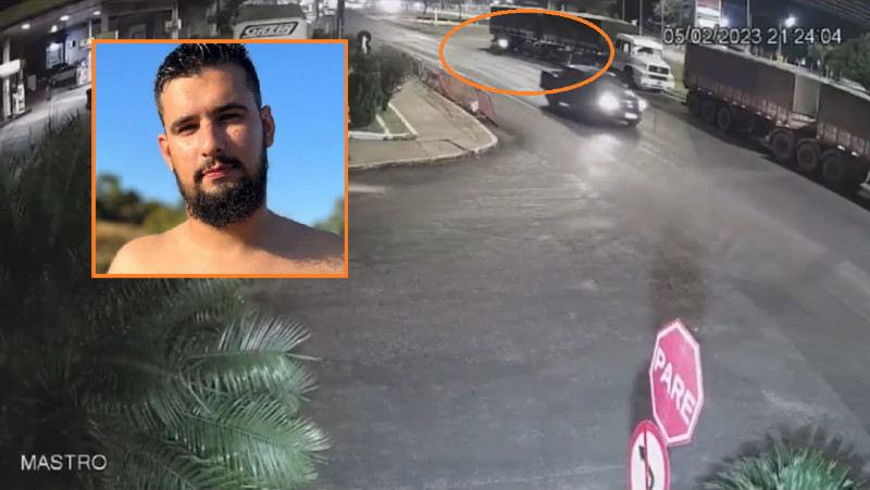 Vídeo Mostra Momento Que Jovem Morre Em Colisão Com Carreta Estacionada